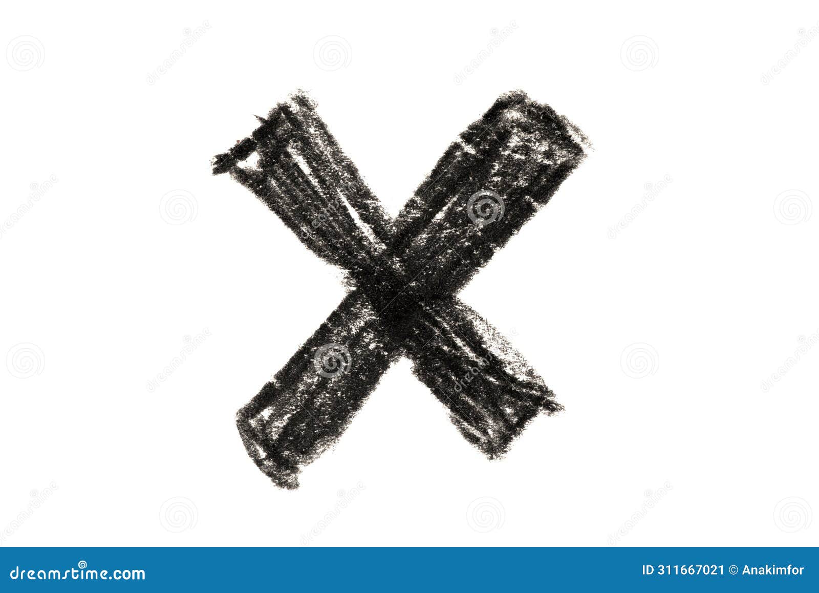A Bold Black Cross Isolated on a White Background. Stock Image - Image ...