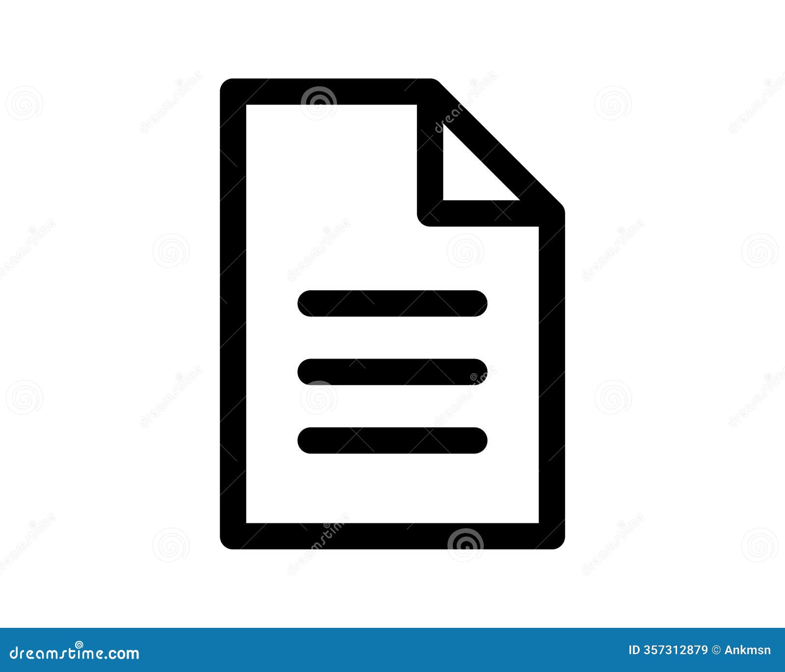 Bold Black Document Icon, Perfect for Website Design, App Interfaces ...