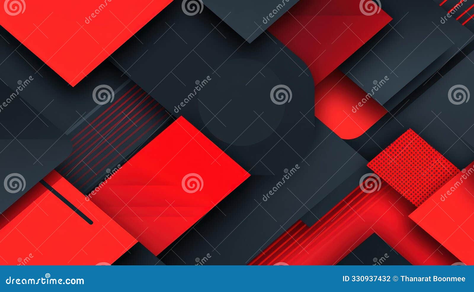 Bold Black and Red Abstract Design Features Textured Elements in a ...