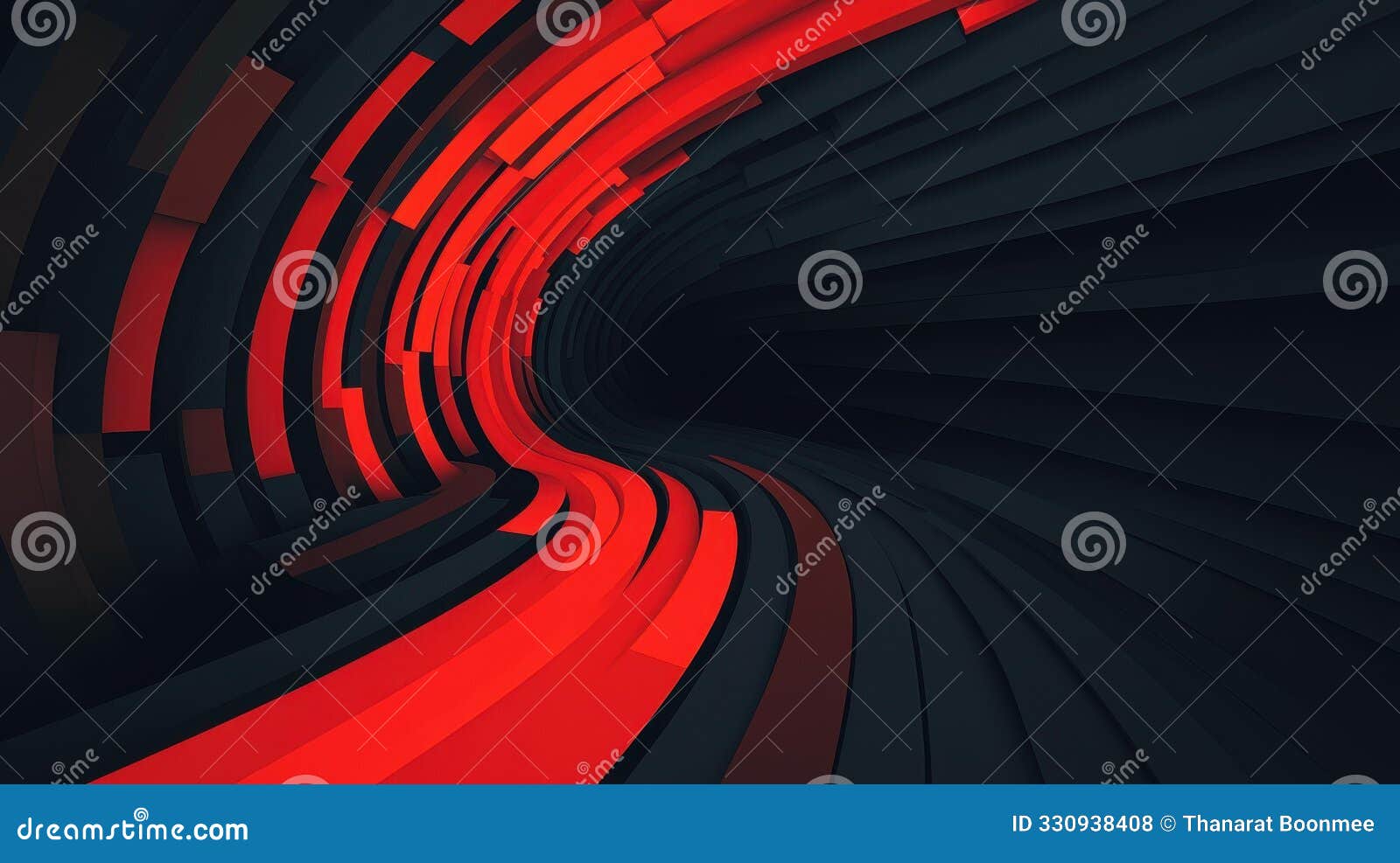 Bold Black and Red Abstract Vector Design, Featuring a Modern Techno ...