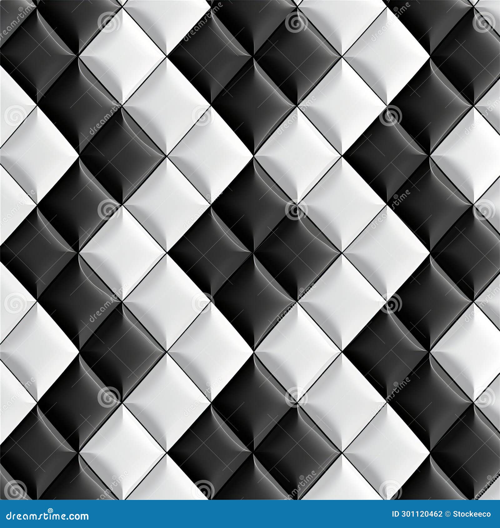 Bold Black and White Abstract Chequered Pattern with Metallic Texture ...