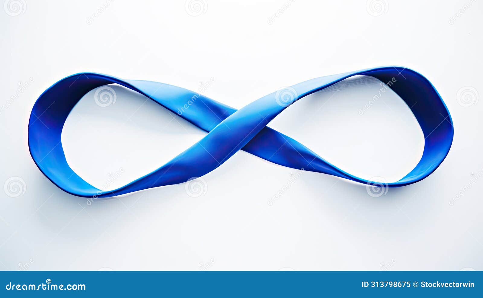 Bold blue infinity symbol stock illustration. Illustration of generated ...