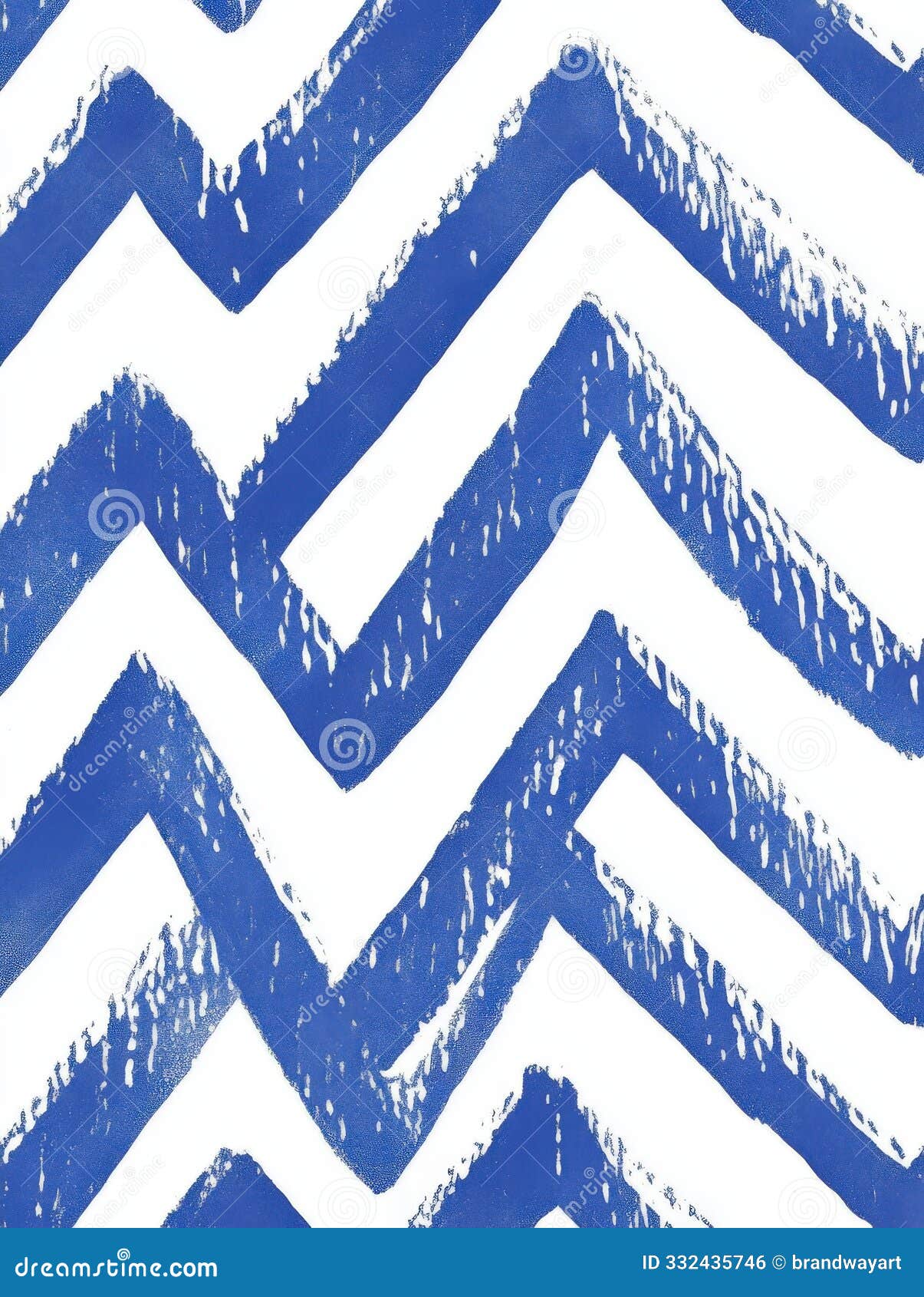Bold Blue Zigzag Pattern on White Background Showcasing a Modern Design ...