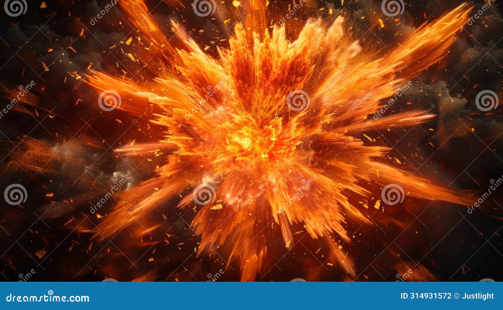 Bold and Bright these Fiery Explosions Bring Life To a Striking Black ...
