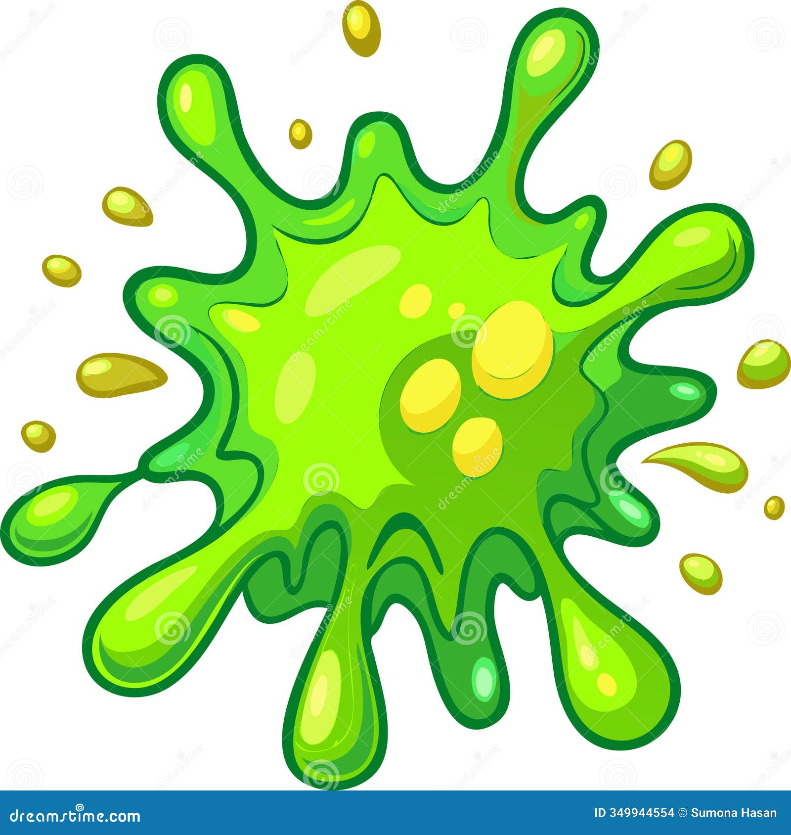 Bold and Bright Slime Splash Vector for Digital Artwork Stock Vector ...