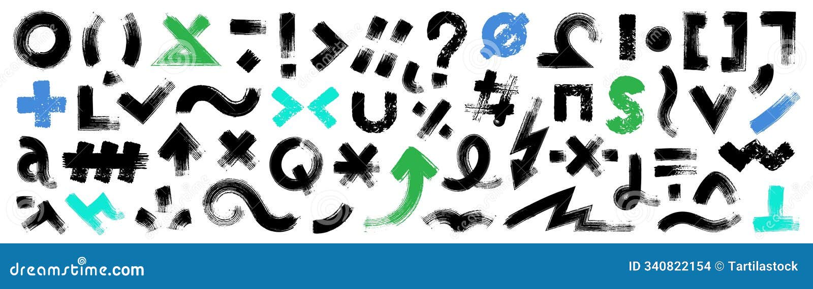 Set Of Symbols Quotation Mark, Left And Right Square Bracket Made Of ...