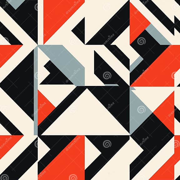 Bold and Busy: Geometric Art Abstract Pattern Vector Illustration Stock ...