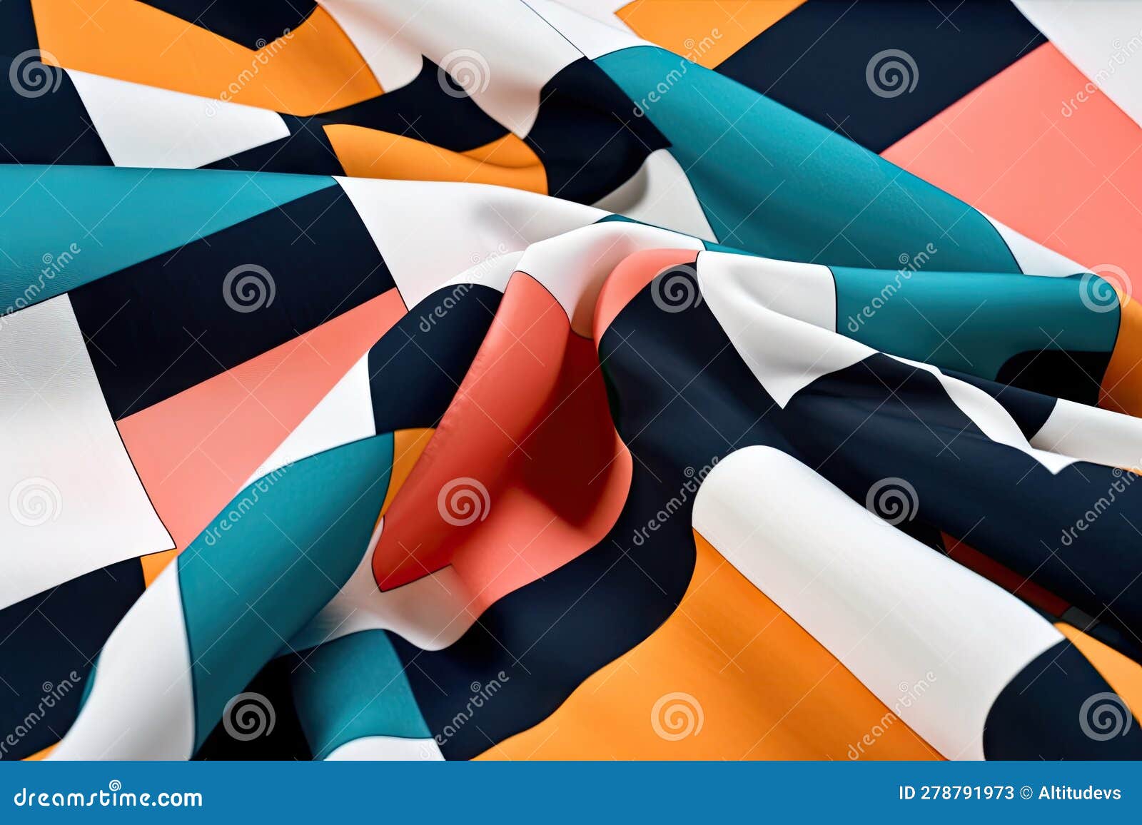 Bold Color Block Pattern on a White Background Stock Illustration ...