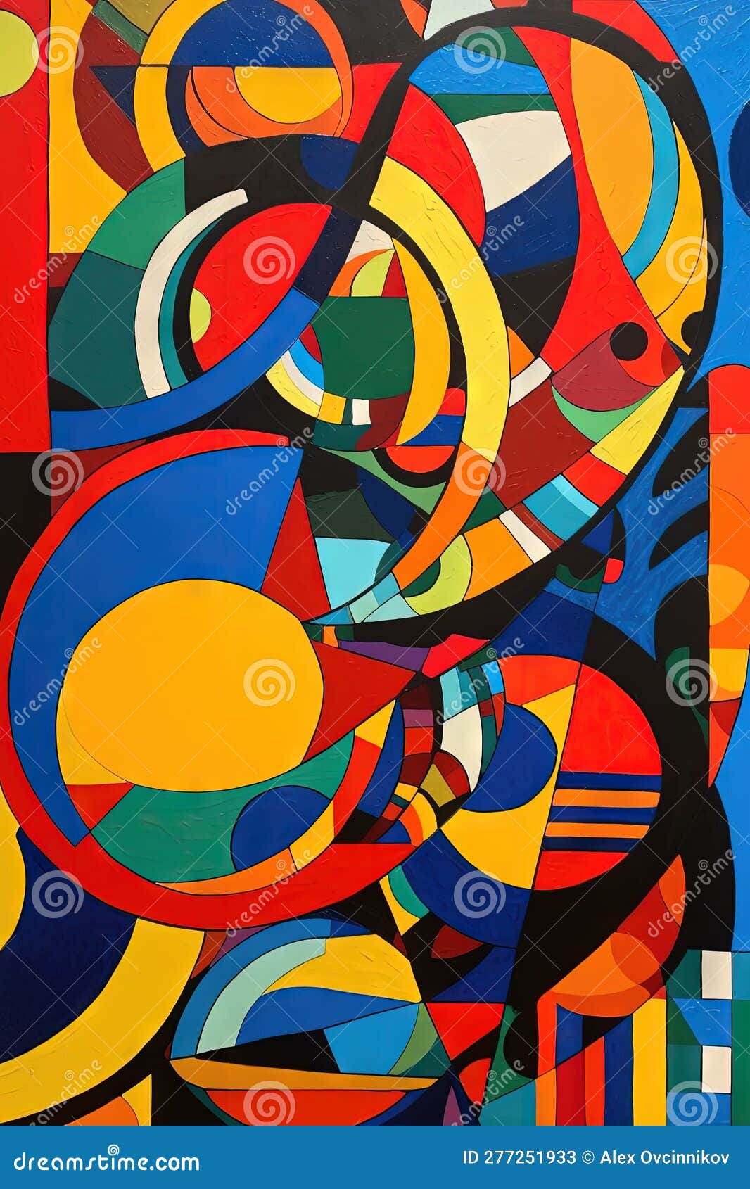 Bold and Colorful Abstract Shapes in Pop Art Style for Posters and Web ...