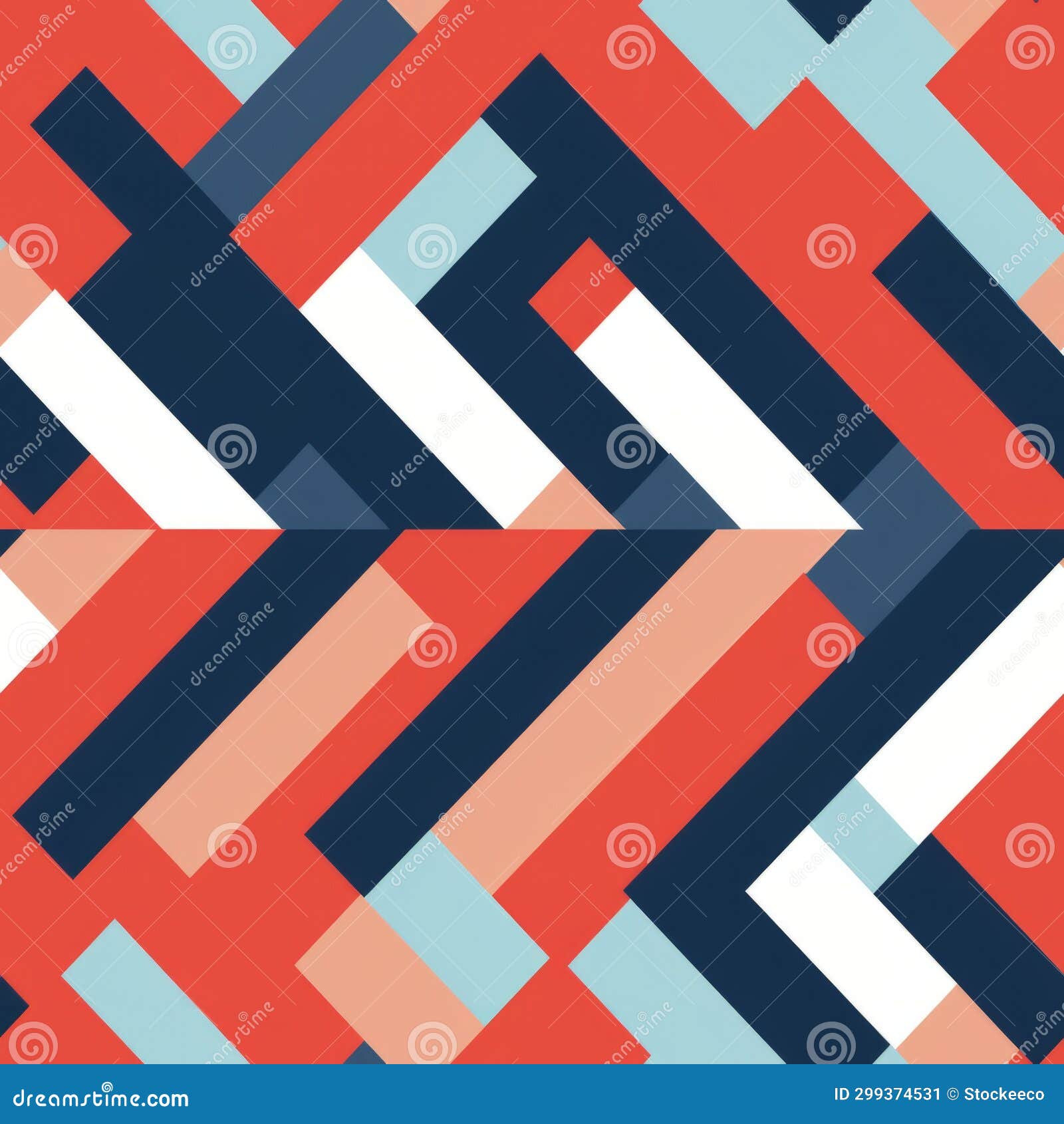 Bold and Colorful Geometric Pattern with Strong Diagonals Stock ...