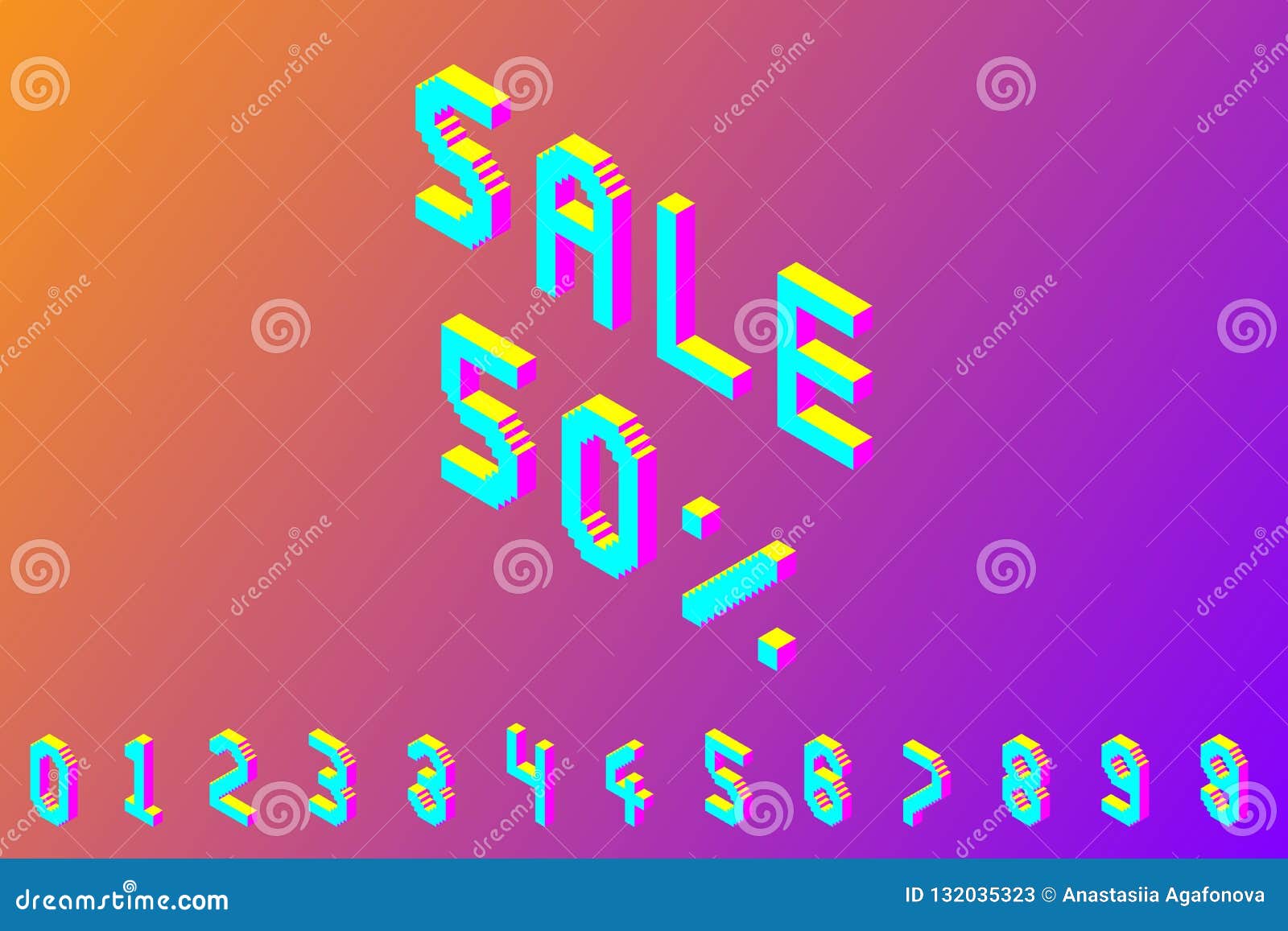 Bold Colorful Isometric Pixel 3d Numbers Stock Vector - Illustration of ... Bold Colorful Isometric Pixel 3d Numbers Stock Vector - Illustration of ...