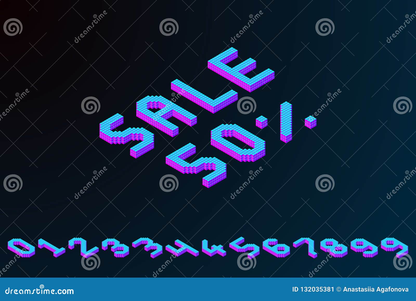 Bold Colorful Isometric Pixel 3d Numbers Stock Vector - Illustration of ... Bold Colorful Isometric Pixel 3d Numbers Stock Vector - Illustration of ...