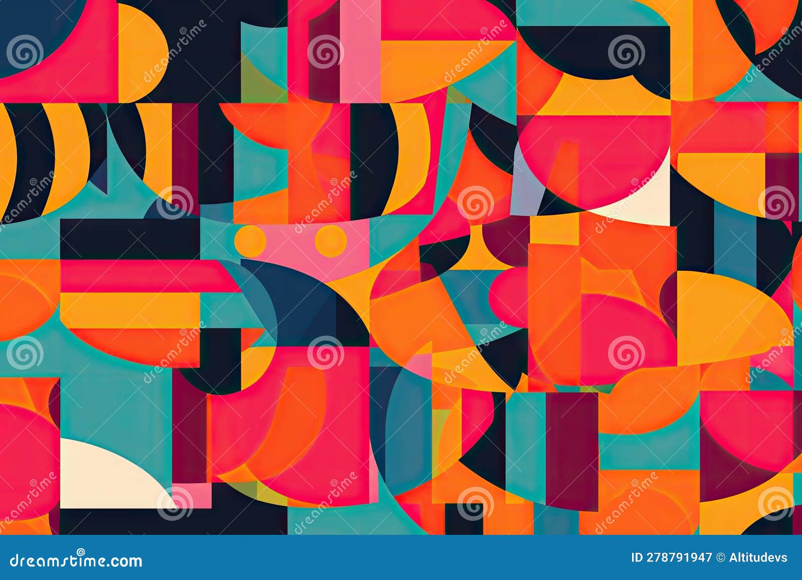 Bold Colors and Simple Shapes Combine To Create Intriguing Pattern ...