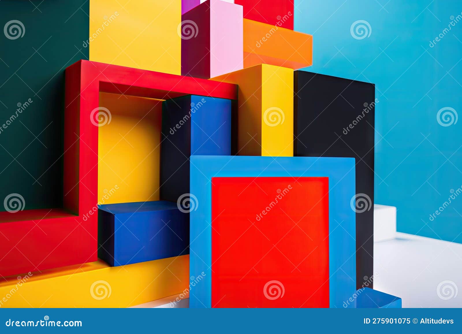 Bold Colors on White Background Example of Bold Color Blocks and ...