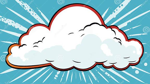 Bold Comic Book with Expressive Curses Depicted Above a Cloud in ...