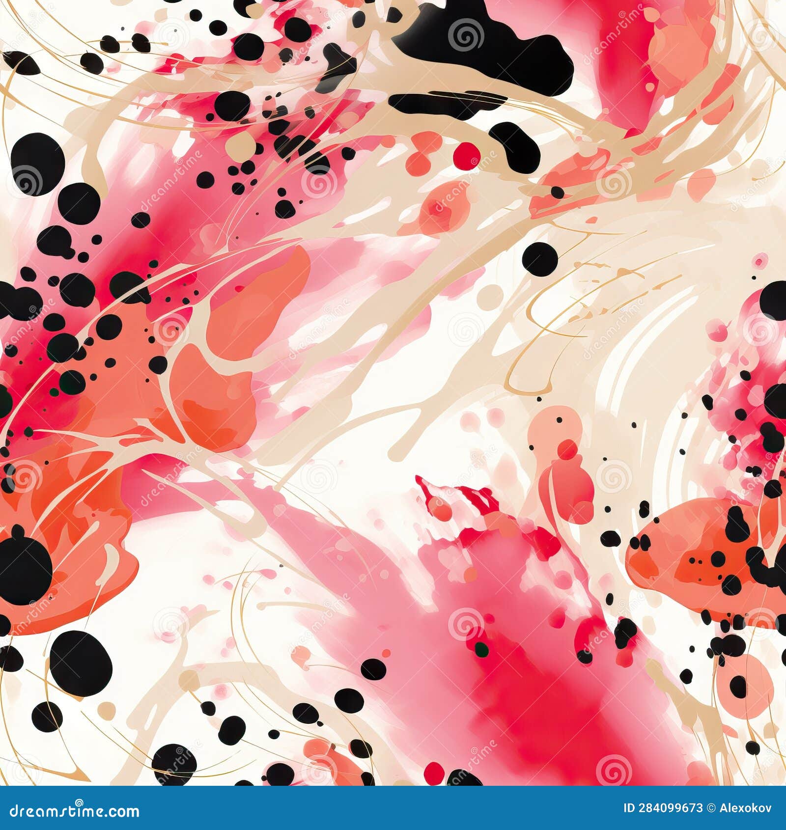 Bold Contemporary Leopard Spots with Marbled Texture AI Generated Stock ...