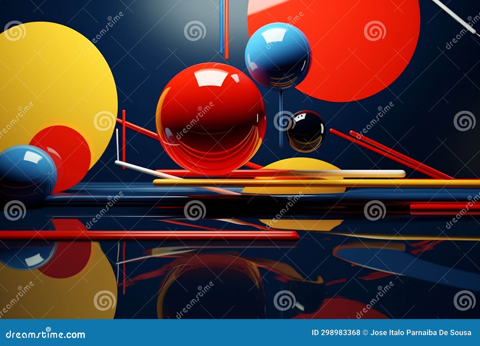 Bold and Contrasting Primary Colors in Abstract Co Stock Photo - Image ...