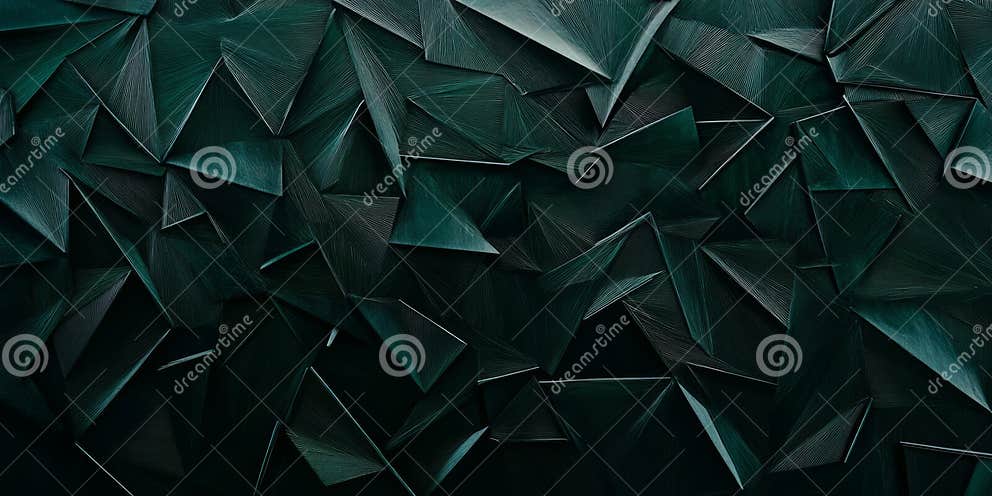 A Bold Dark Green Background with Contrasting, Sharp, Angular Lines ...