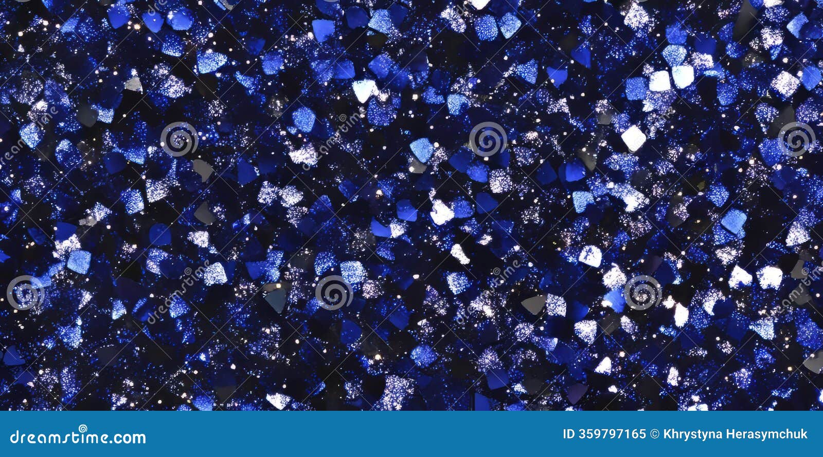 A Bold, Deep Blue Glitter Background, with Large Flakes of Glitter that ...