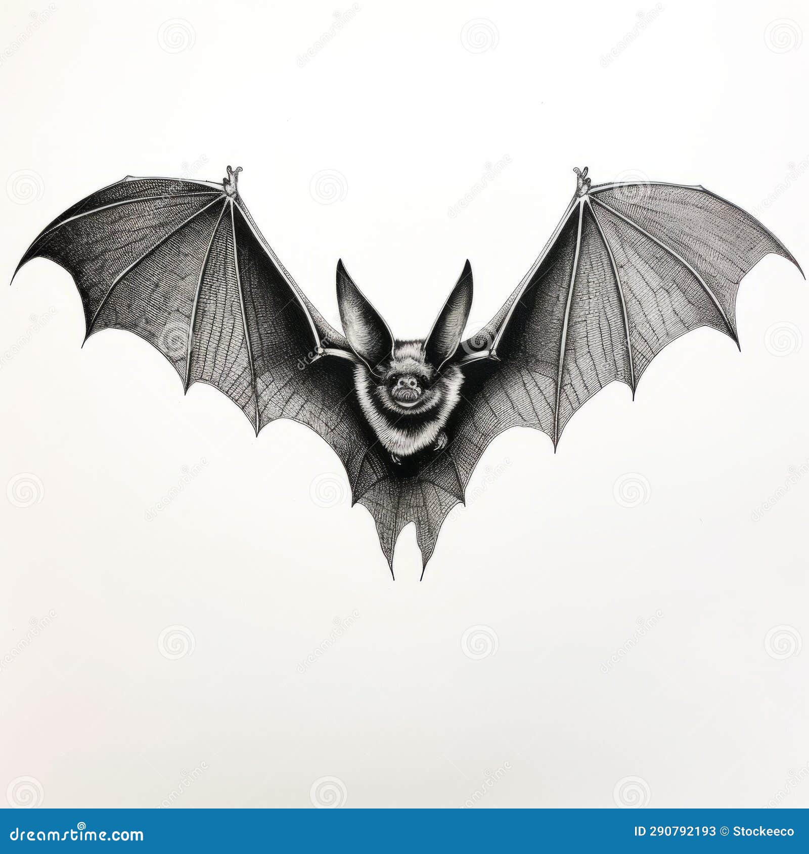 Bold and Defined: a Hyperrealistic Bat Drawing with Layered Imagery ...