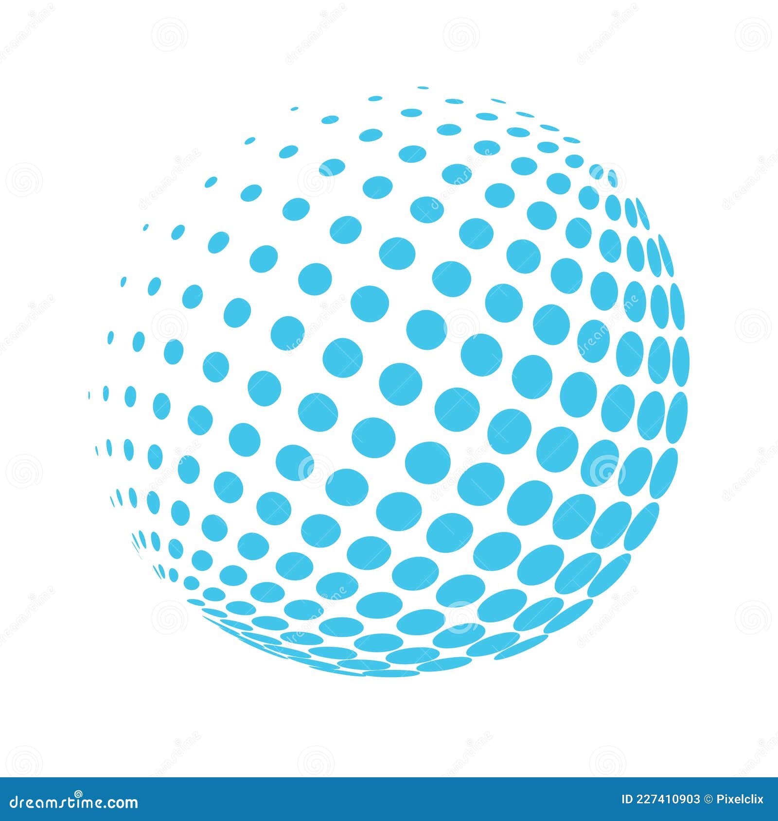 Bold Dots Aligned in Global Spherical Disguise Stock Vector ...