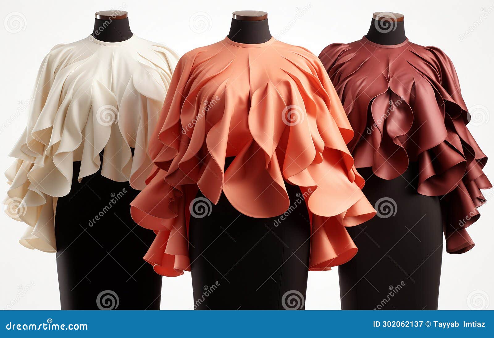 Bold Dramatic Sleeve Designs: a Statement in Style Isolated on a ...