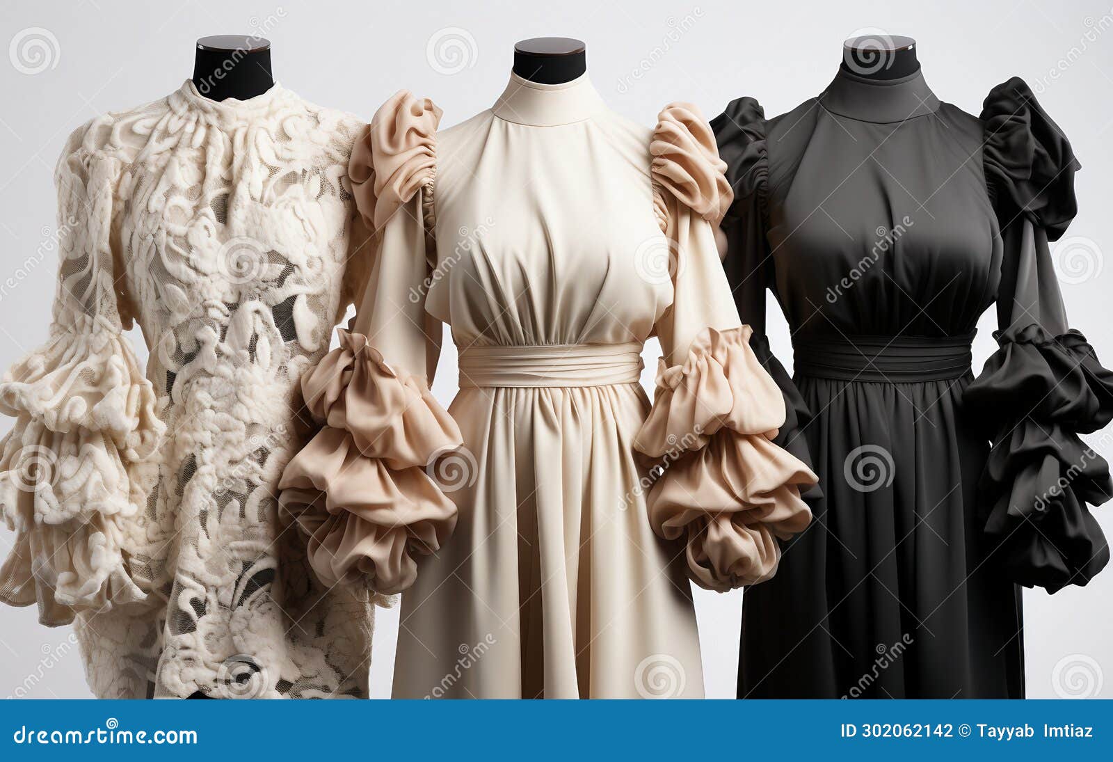 Bold Dramatic Sleeve Designs: a Statement in Style Isolated on a ...