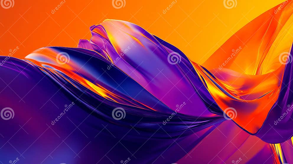Bold, Dynamic Gradient from Deep Purple To Bright Orange, with Sharp ...