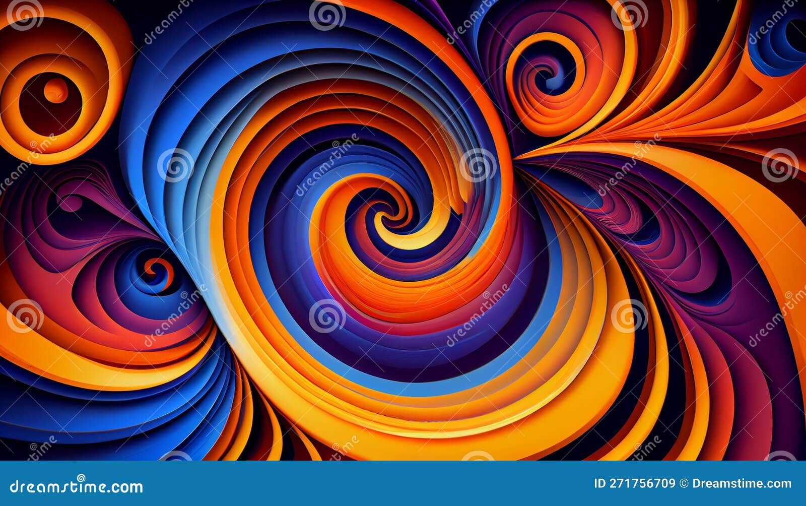 Contrasting Colors, Create a Bold and Dynamic Swirling Pattern ...