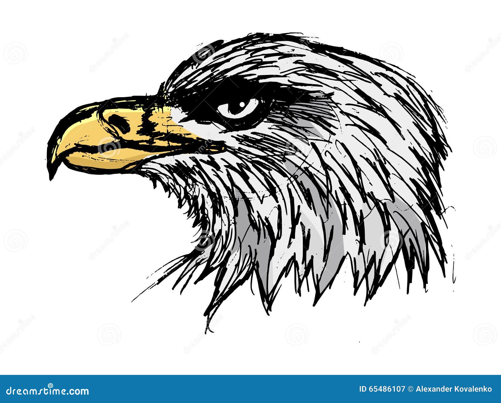 Bold Eagle Head And Flying Eagle Outline Designs For Tattoos And Logos ...