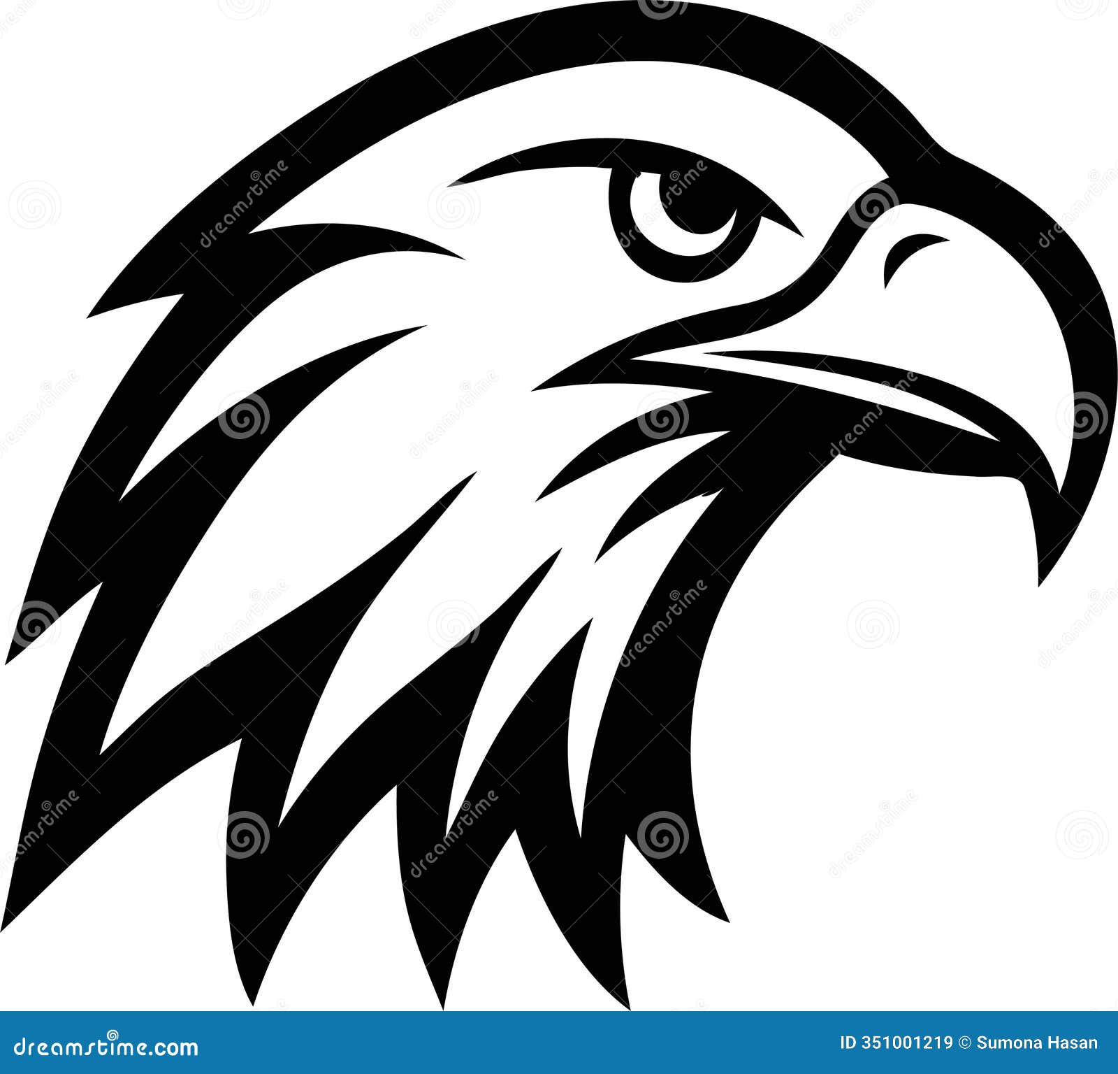 Bold Eagle Head And Flying Eagle Outline Designs For Tattoos And Logos ...