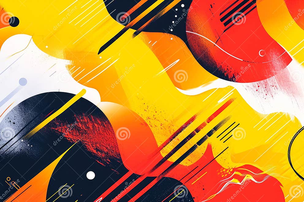Bold and Energetic Background with Dynamic Shapes and Lines Stock Photo ...