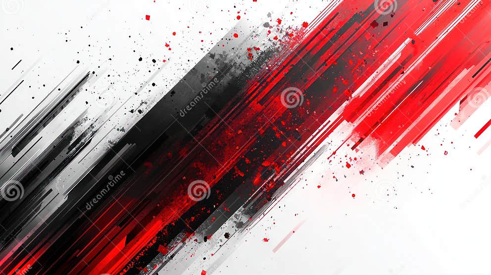Bold and Energetic Design Featuring Sharp Red and Black Diagonal ...