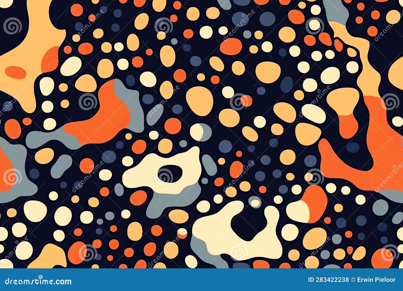 Bold and Expressive Seamless Pattern with a Vibrant Color Palette Stock ...