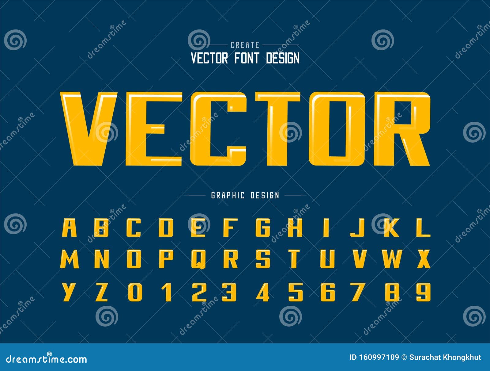 Bold Font and Alphabet Vector, Writing Typeface and Number Design ...