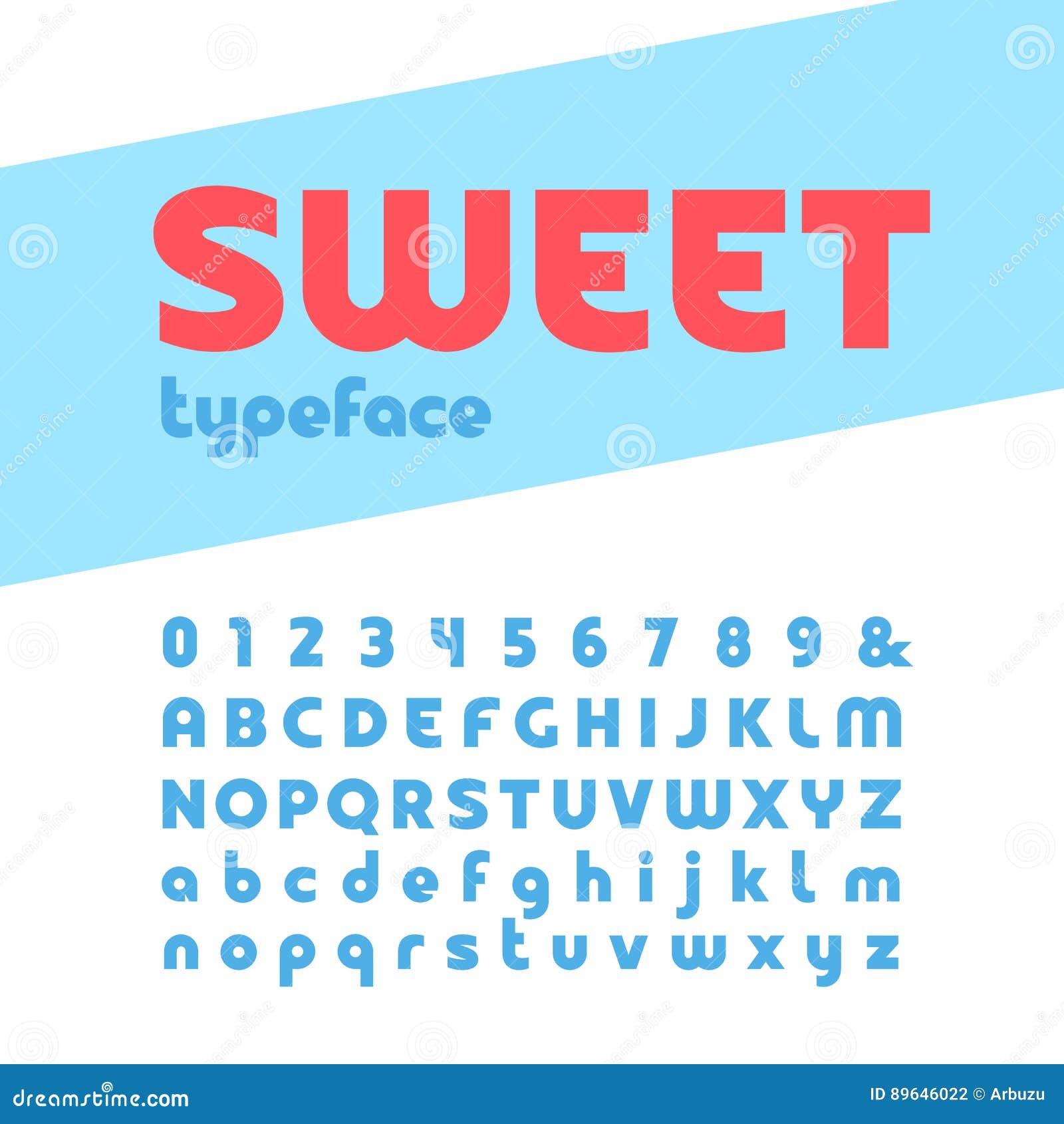 Bold Font. Vector Alphabet with Letters and Numbers. Stock Vector ...