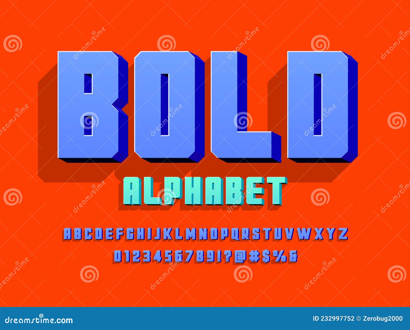 Bold font stock vector. Illustration of typography, lowercase - 232997752