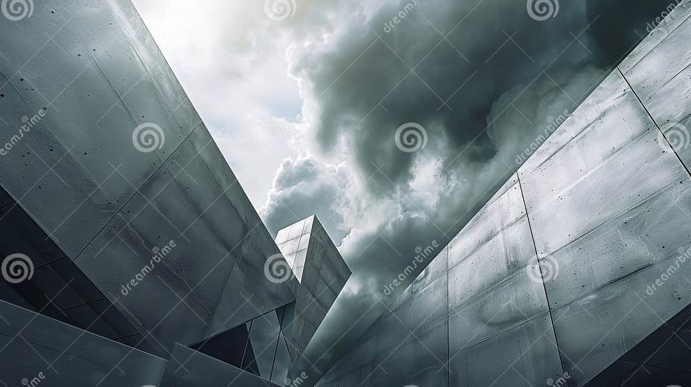 Bold Geometric Forms Slice through the Dark Clouds Bringing a Sense of ...