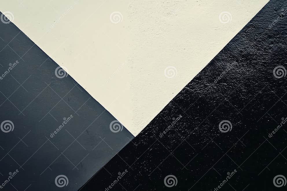 Bold Geometric Patterns of Black and White Intersecting on a Textured ...
