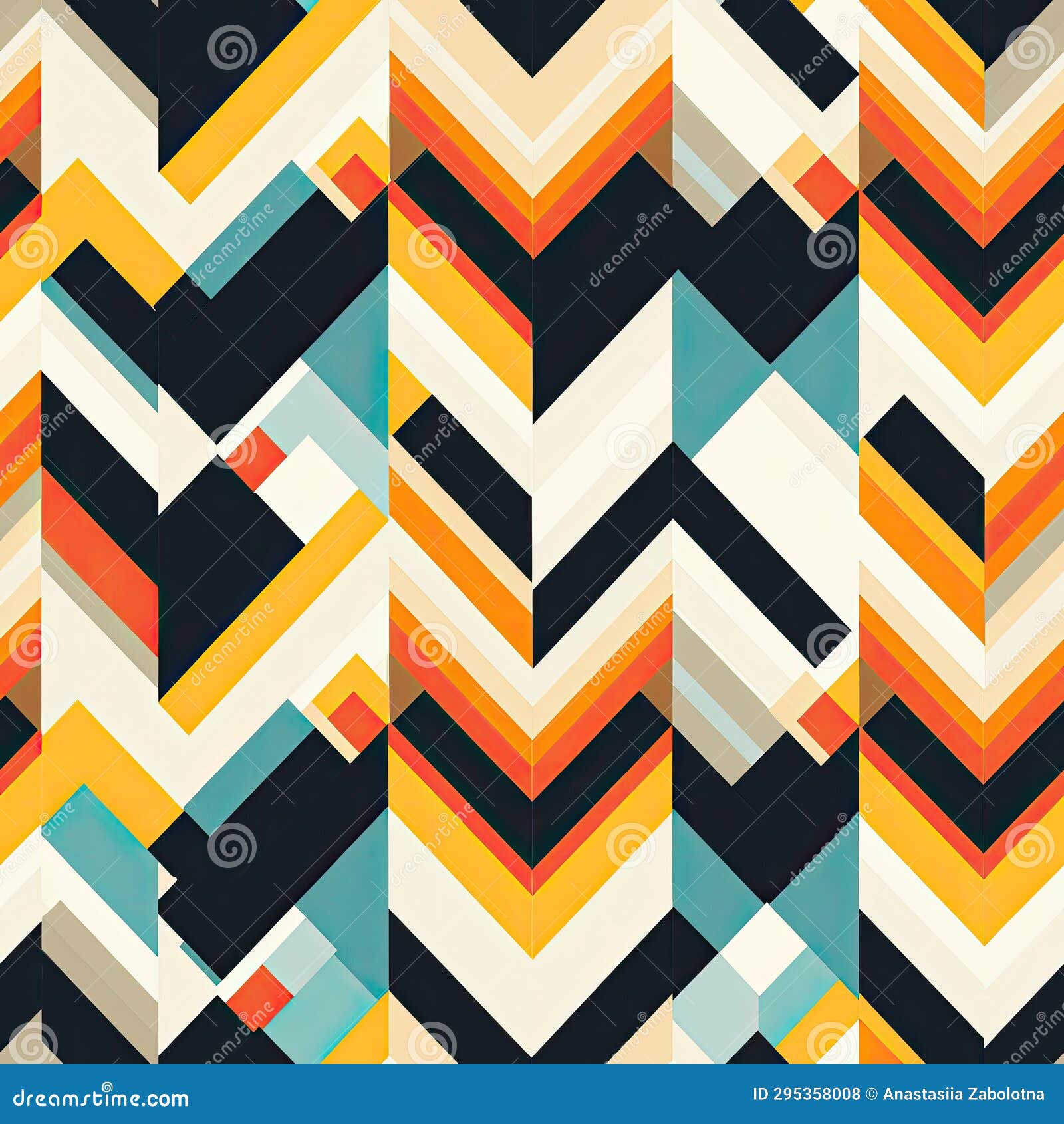 Bold and Geometric Patterns Create Modern Embroidered Design. Seamless ...