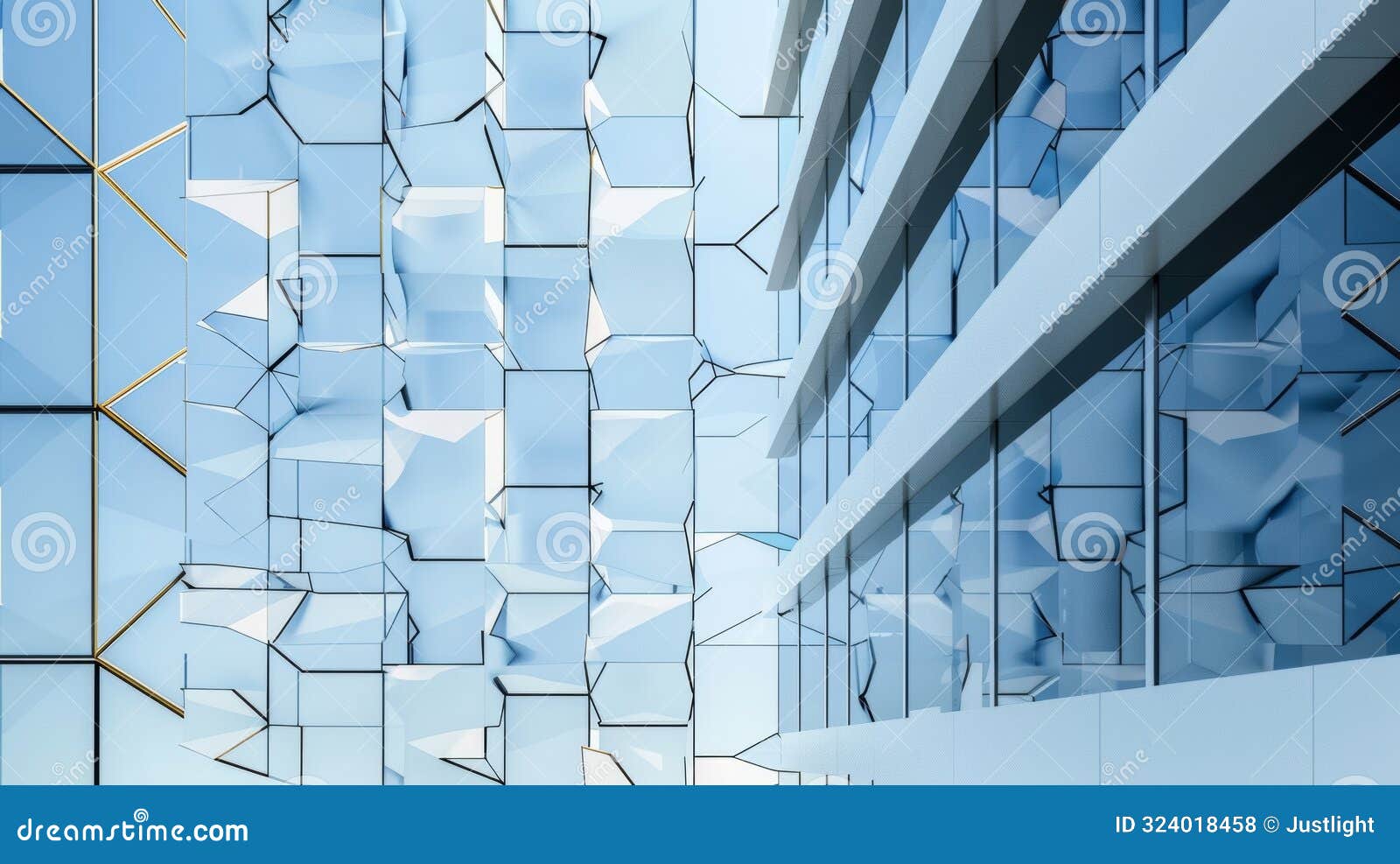 Bold Geometric Patterns in Window Panes Creating a Modern and Dynamic ...