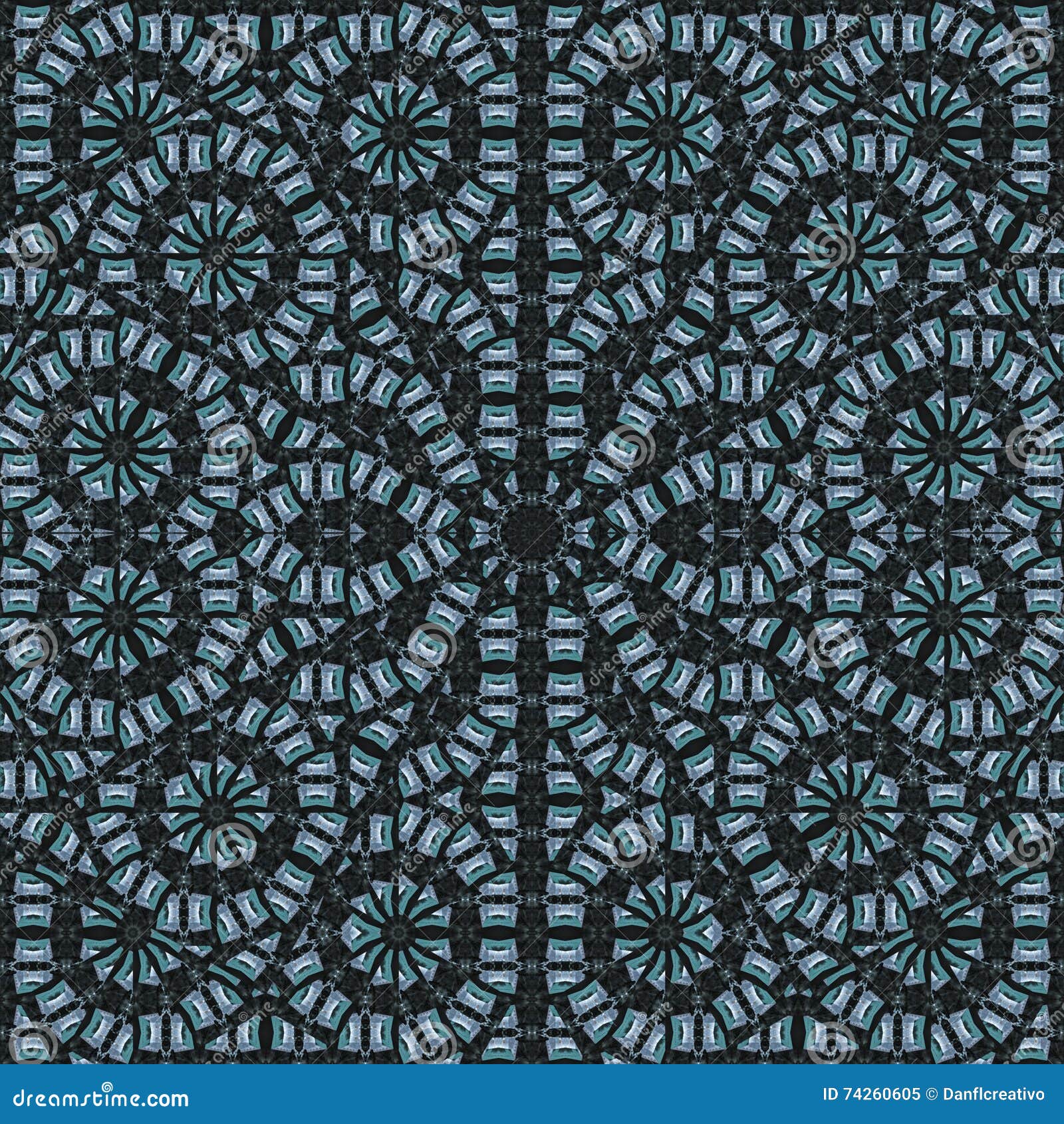 Bold Geometric Seamless Pattern Mosaic Stock Illustration ...