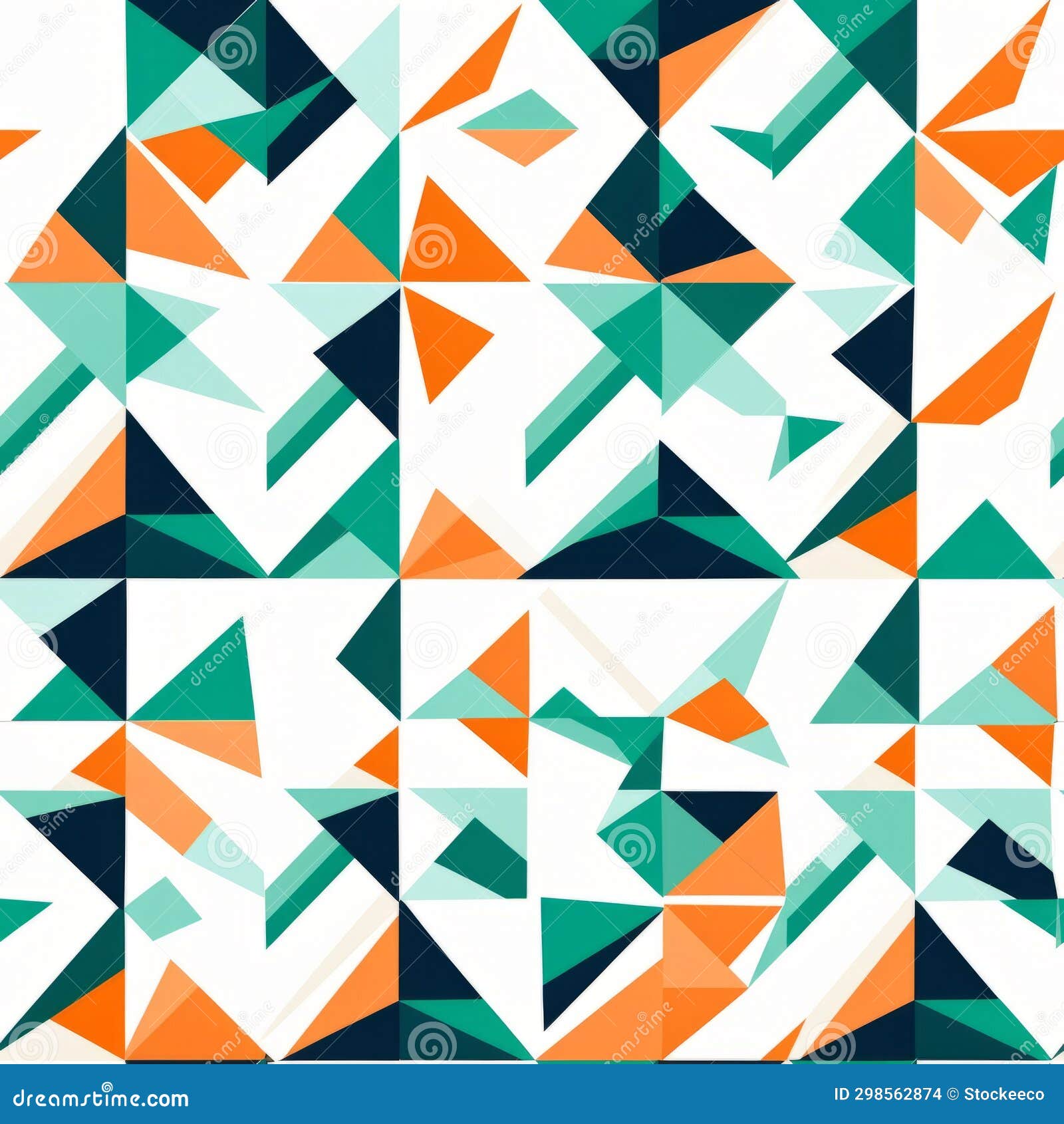 Bold Geometrical Background with Colorful Triangles Stock Illustration ...