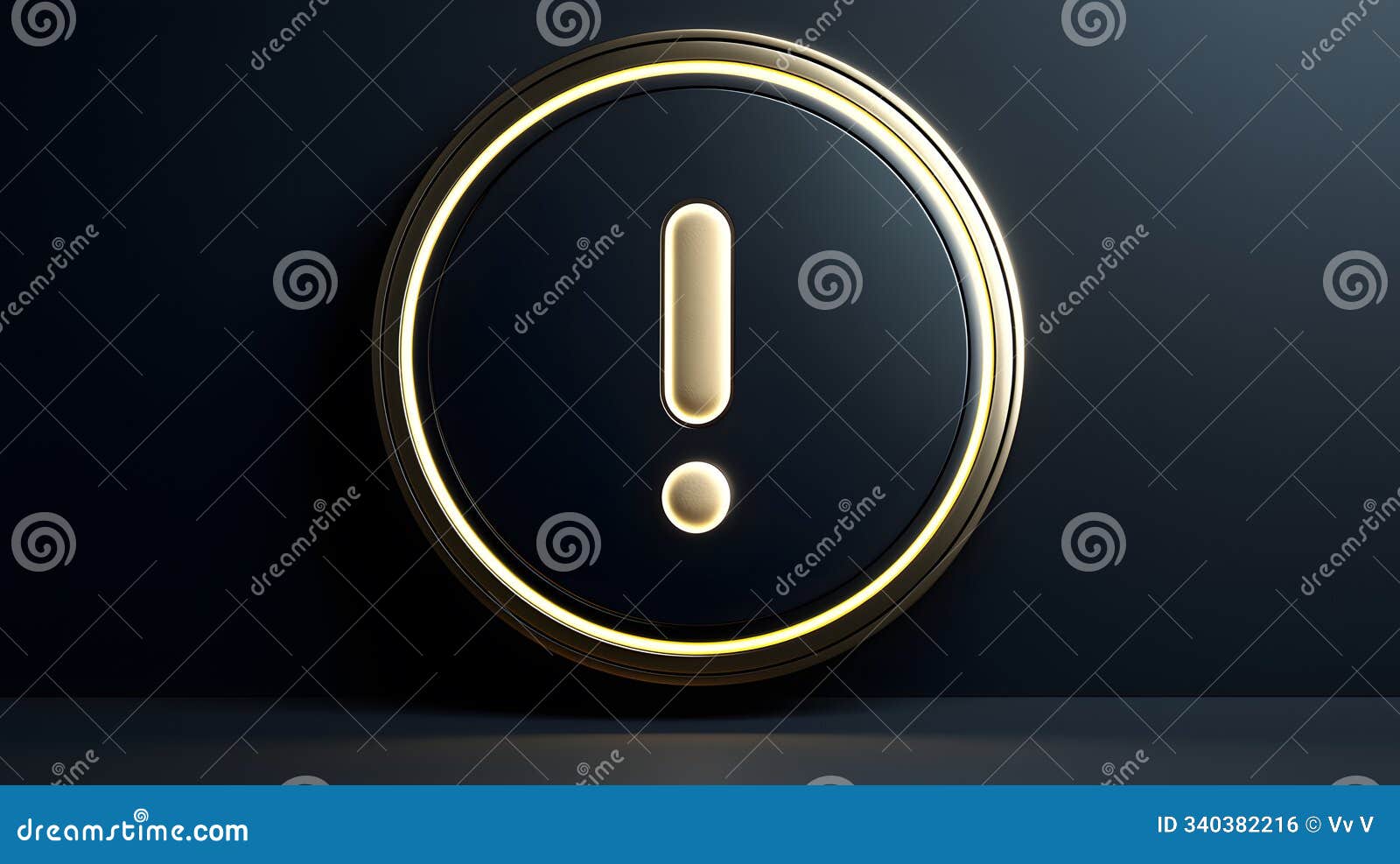 Bold Golden Exclamation Mark on Dark Background Stock Photo - Image of ...