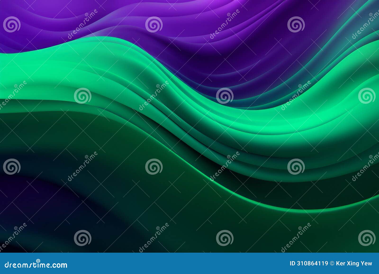 A Bold Green and Purple Background with Gradients Stock Illustration ...