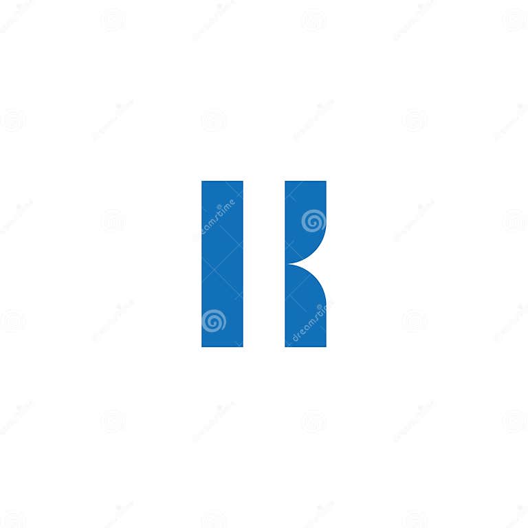 Bold Letter K Monogram Logo Design Vector Stock Vector - Illustration ...