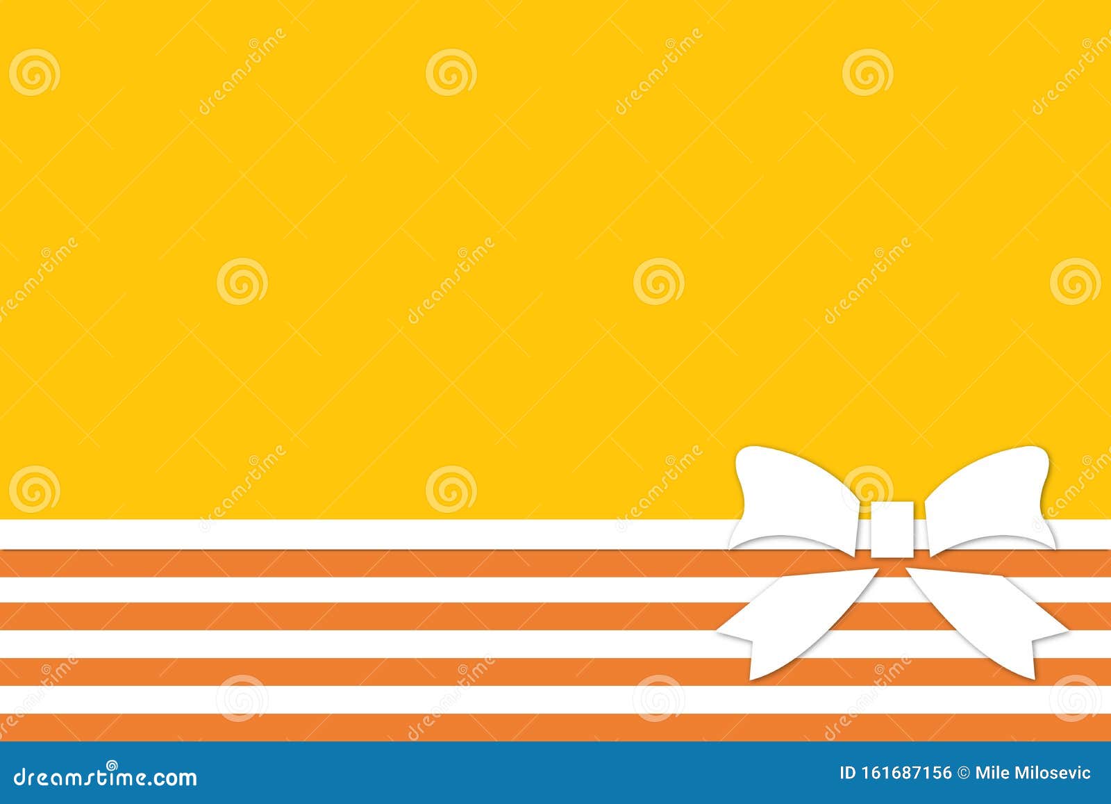 Bold Line with Decorative Bow. Template Design Stock Vector ...