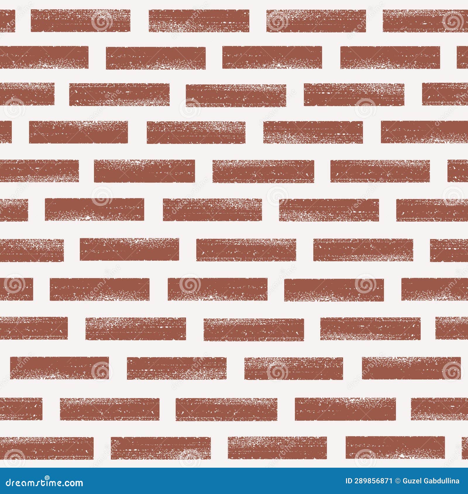 Bold Line Red Old Brick Wall Seamless Pattern. Modern Abstract Grunge ...