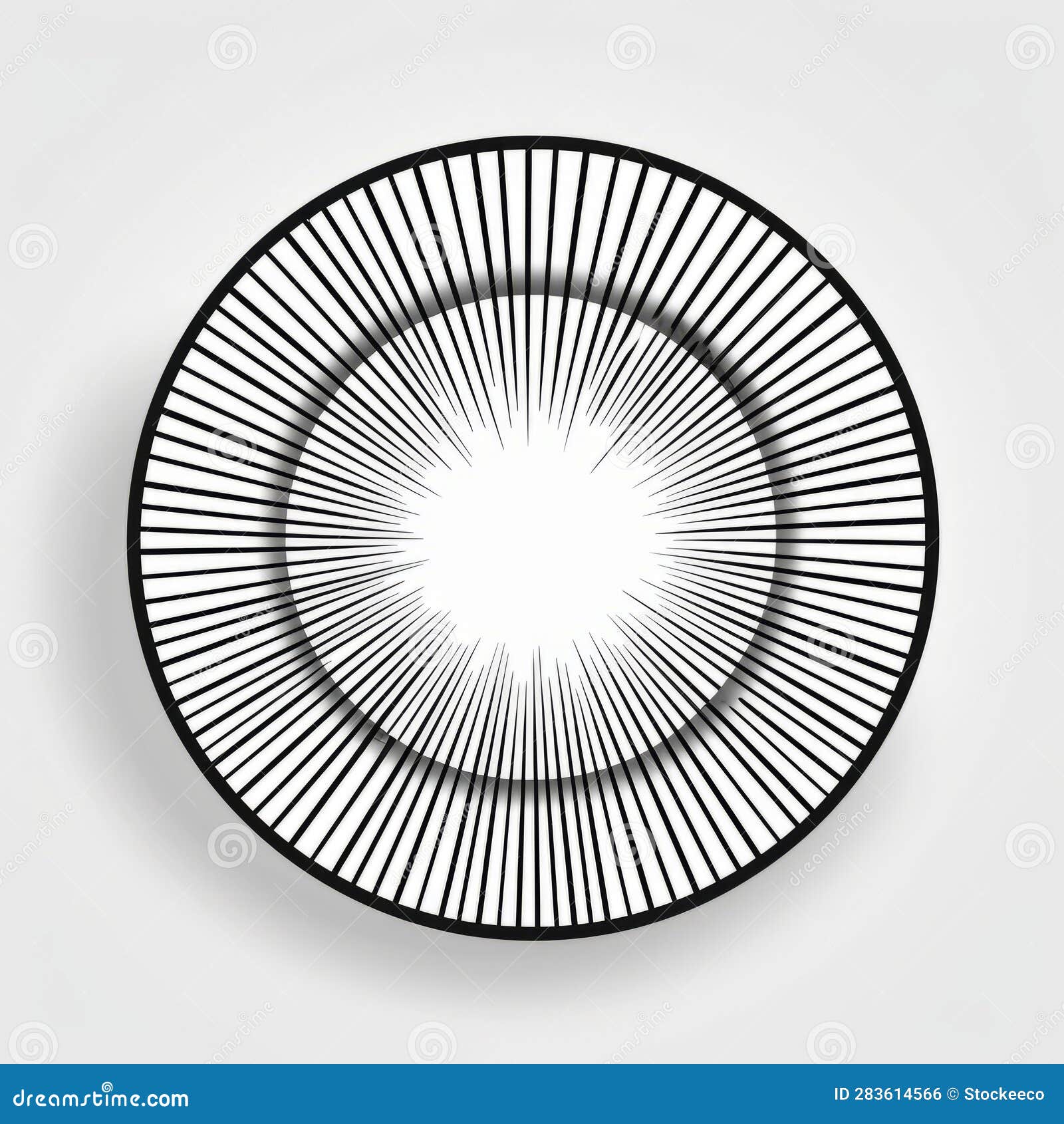 Bold Metal Object with Bright Rays - Vector Concept Design Stock ...