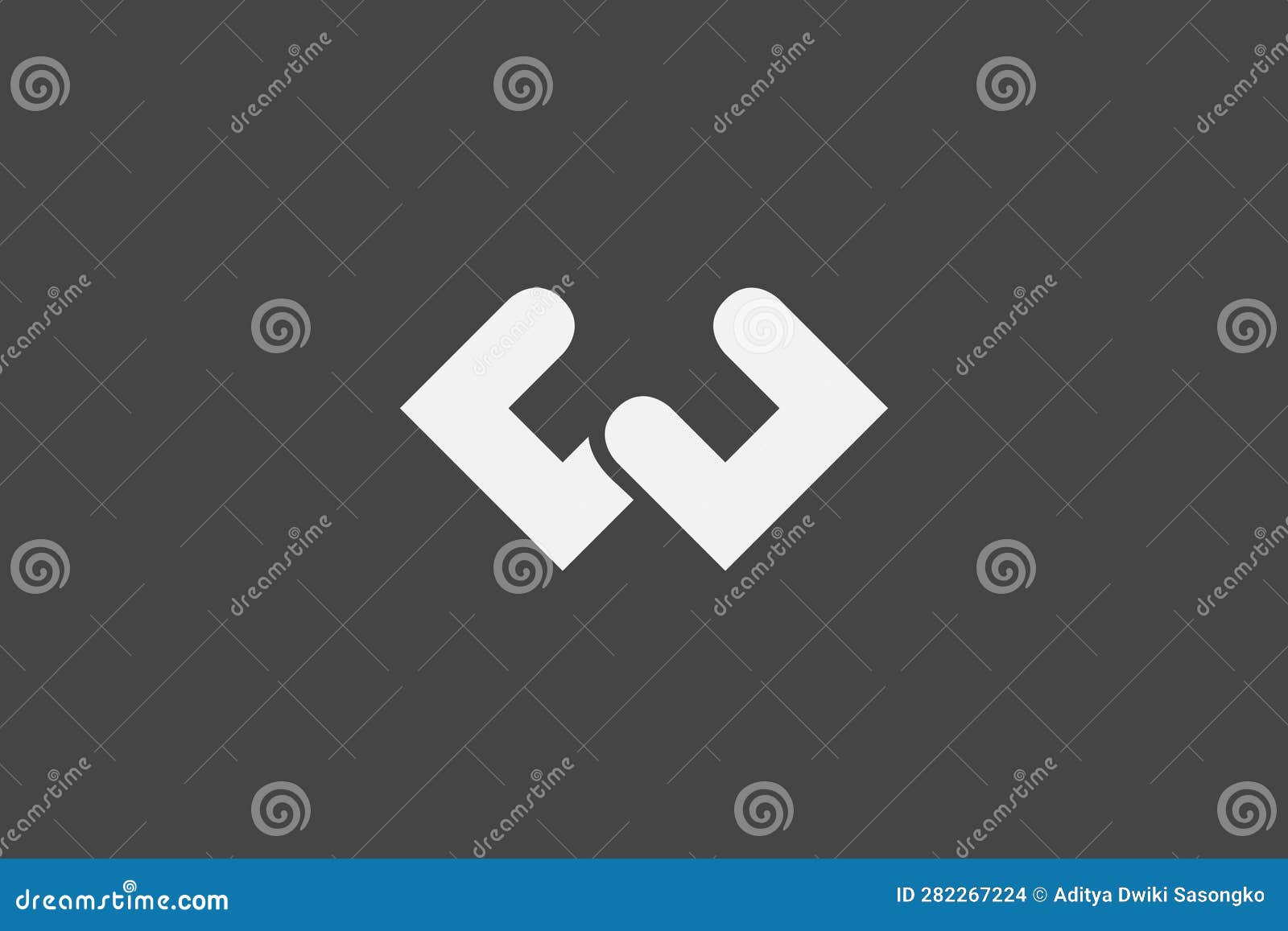 Bold Modern Letter W. Good for Logo Stock Vector - Illustration of ...